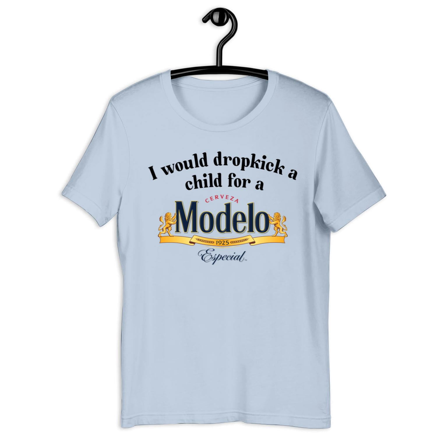 Modelo Beer Fan T-Shirt, Humorous Graphic Tee - Walmart.com