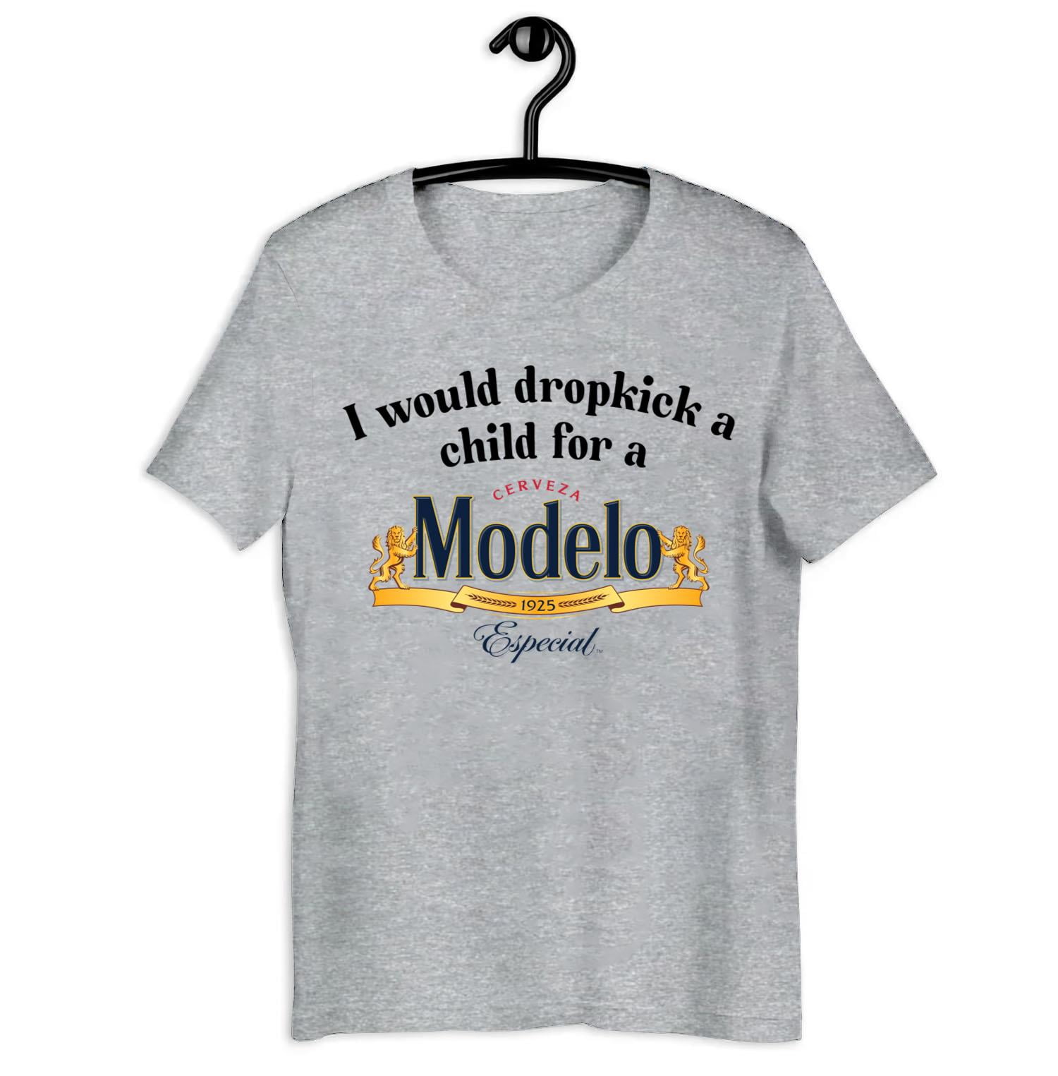 Modelo Beer Fan T-Shirt, Humorous Graphic Tee - Walmart.com