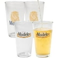 Modelo Beer Glasses 16oz Pint Glass - Set of 4 Authentically Licensed ...
