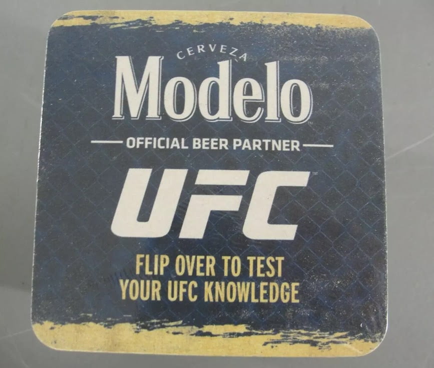 Modelo Beer UFC Test Your Knowledge Drink Coaster Sleeve 100 pcs ...