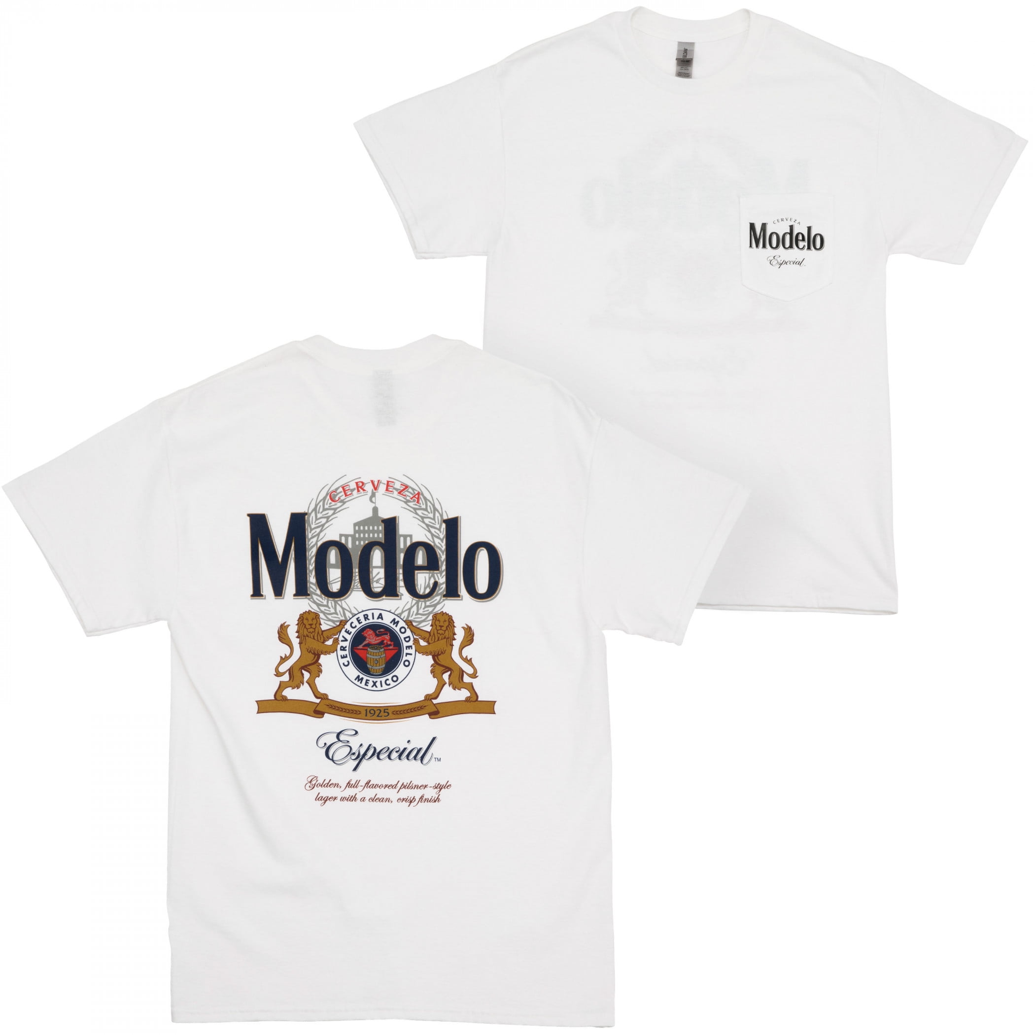 Modelo Especial Classic Logo Front and Back Pocket T-Shirt-2XLarge ...