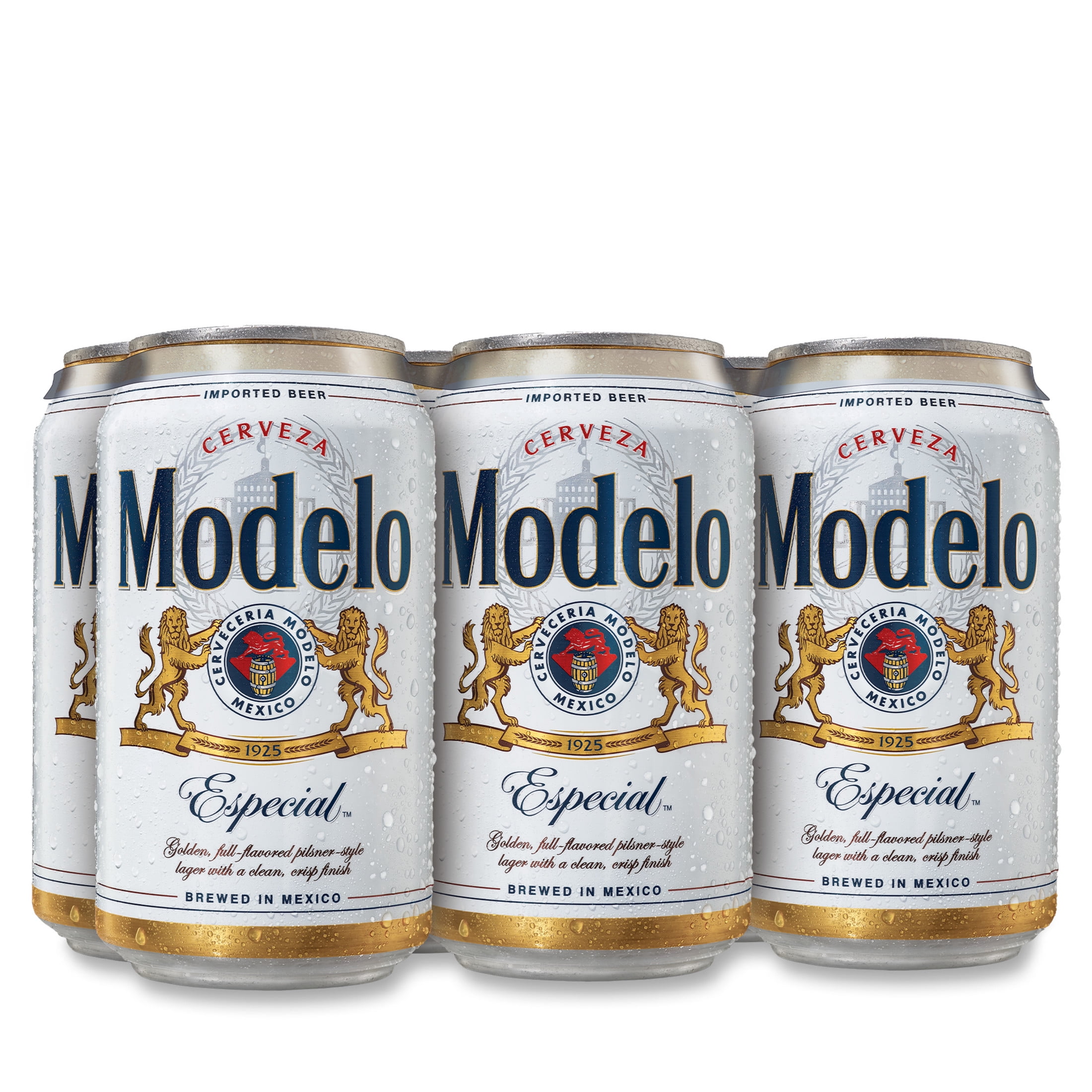 Modelo Especial Mexican Lager Import Beer, 6 Pack, 12 fl oz Aluminum ...