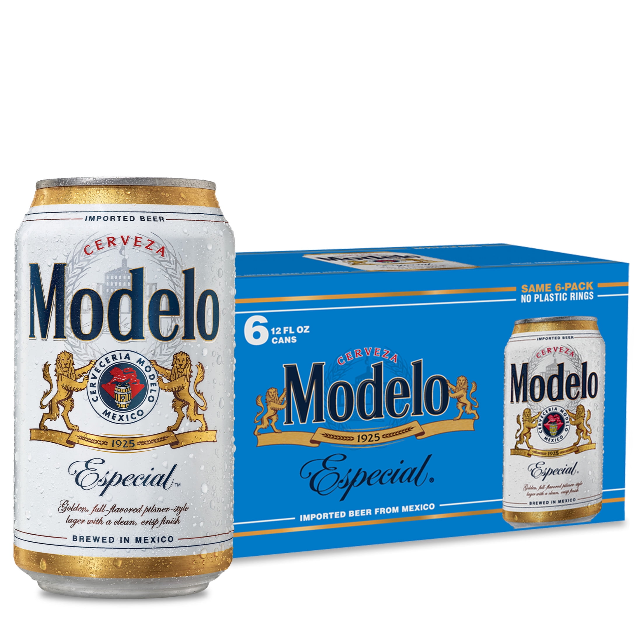 Modelo Especial Mexican Lager Import Beer, 6 Pack 12 fl oz Cans, 4.4% ...