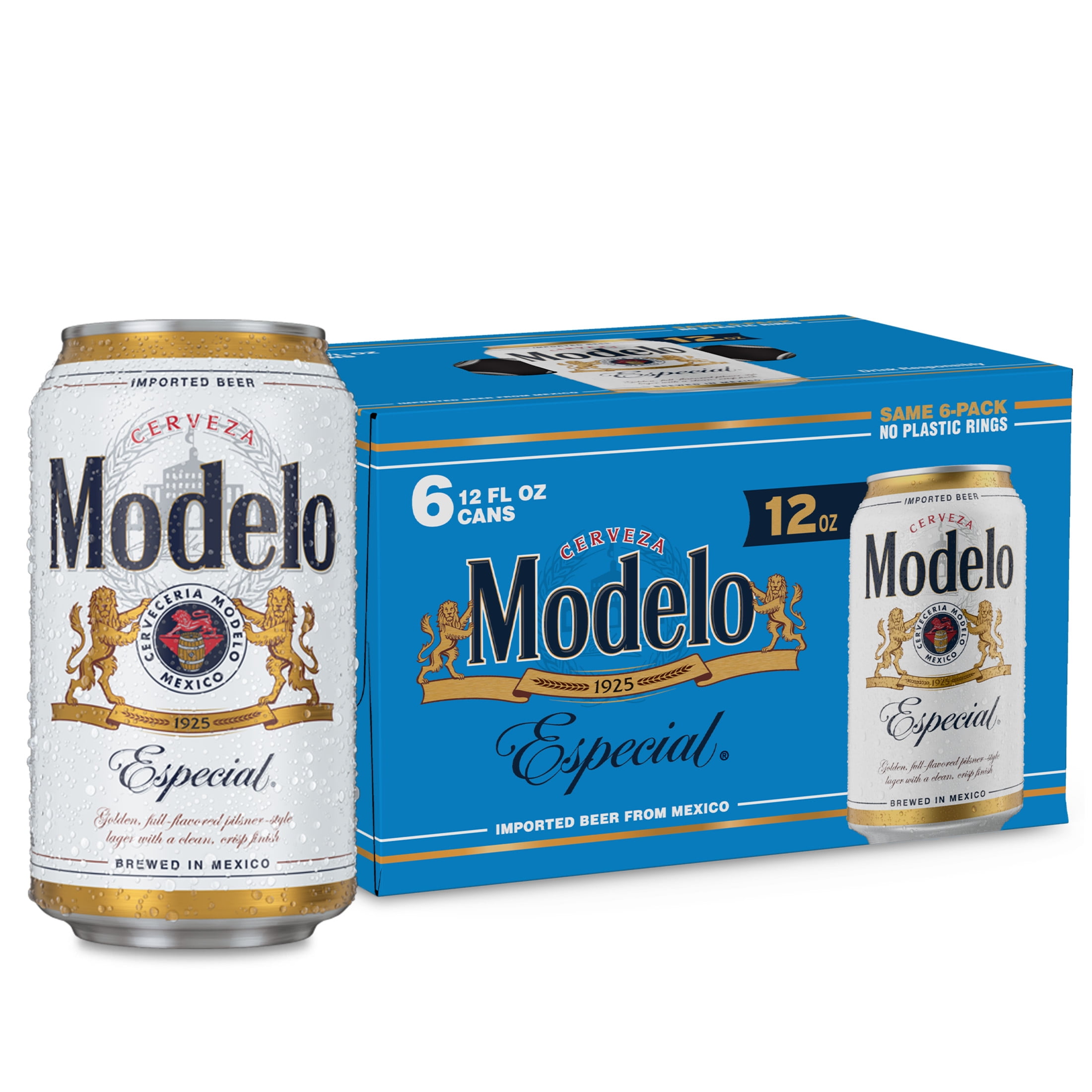 Modelo Especial Mexican Lager Import Beer, 6 Pack 12 fl. oz. Cans, 4.4% ...