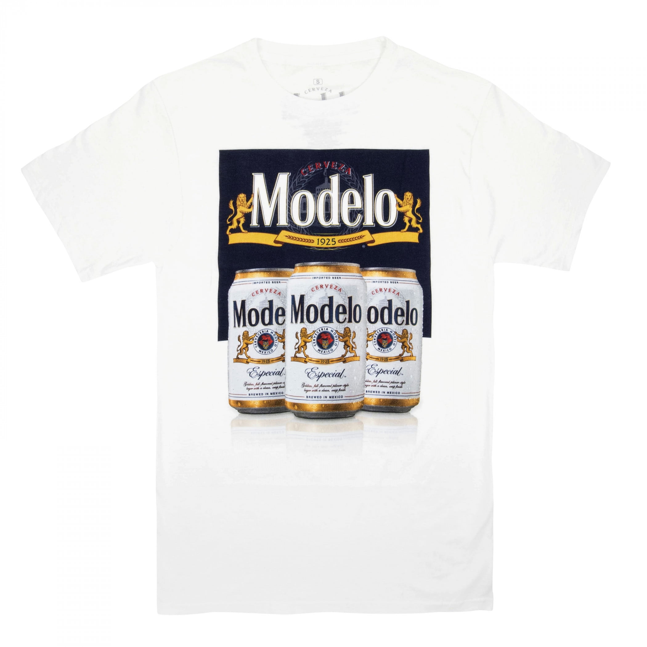 Modelo Three Cans With Reflection Print T-Shirt-Medium - Walmart.com