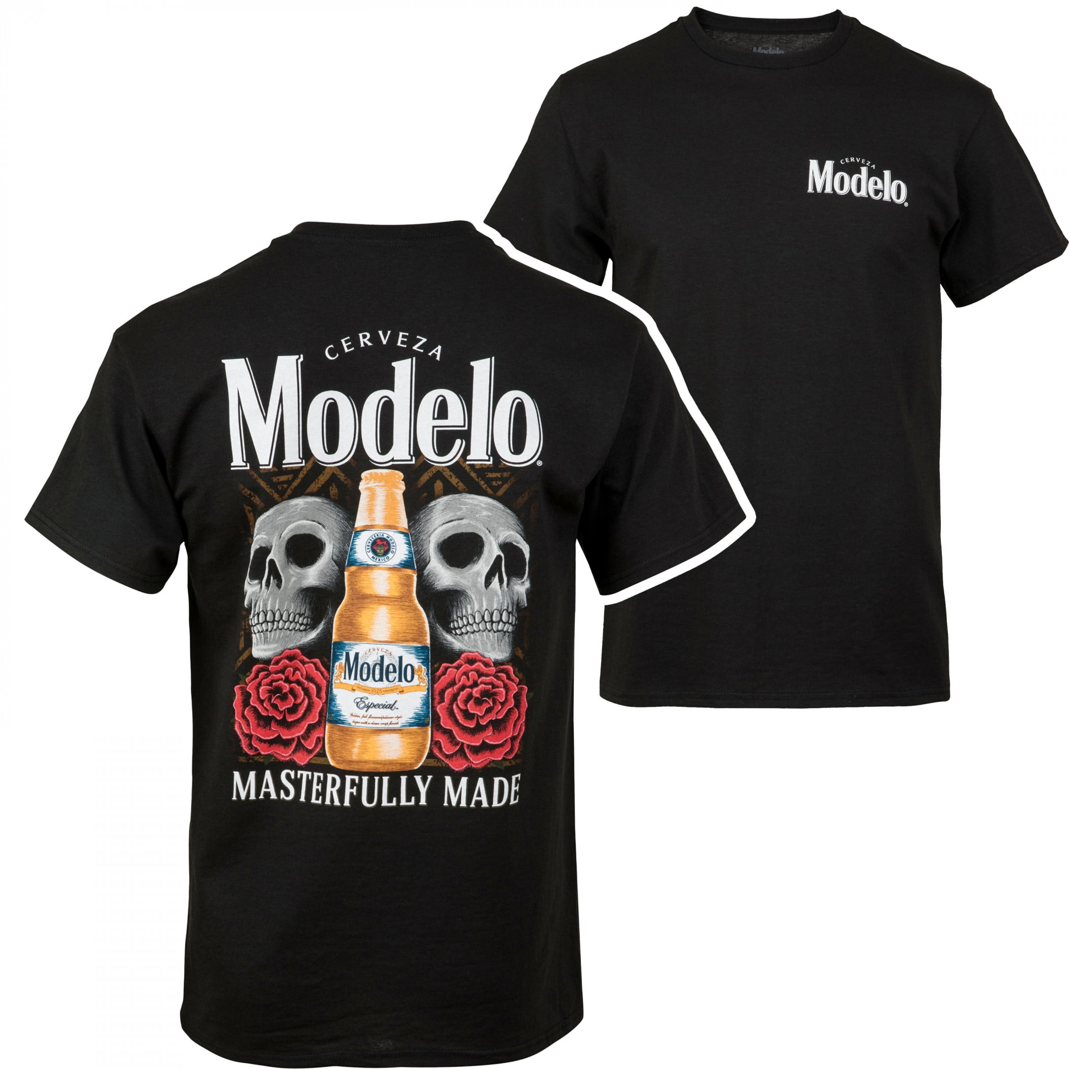 Modelo Especial Skulls and Roses Masterfully Made Front/Back T-Shirt ...