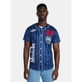 Modelo Men's and Big Men's Front Back Graphic Button Up Baseball Jersey ...