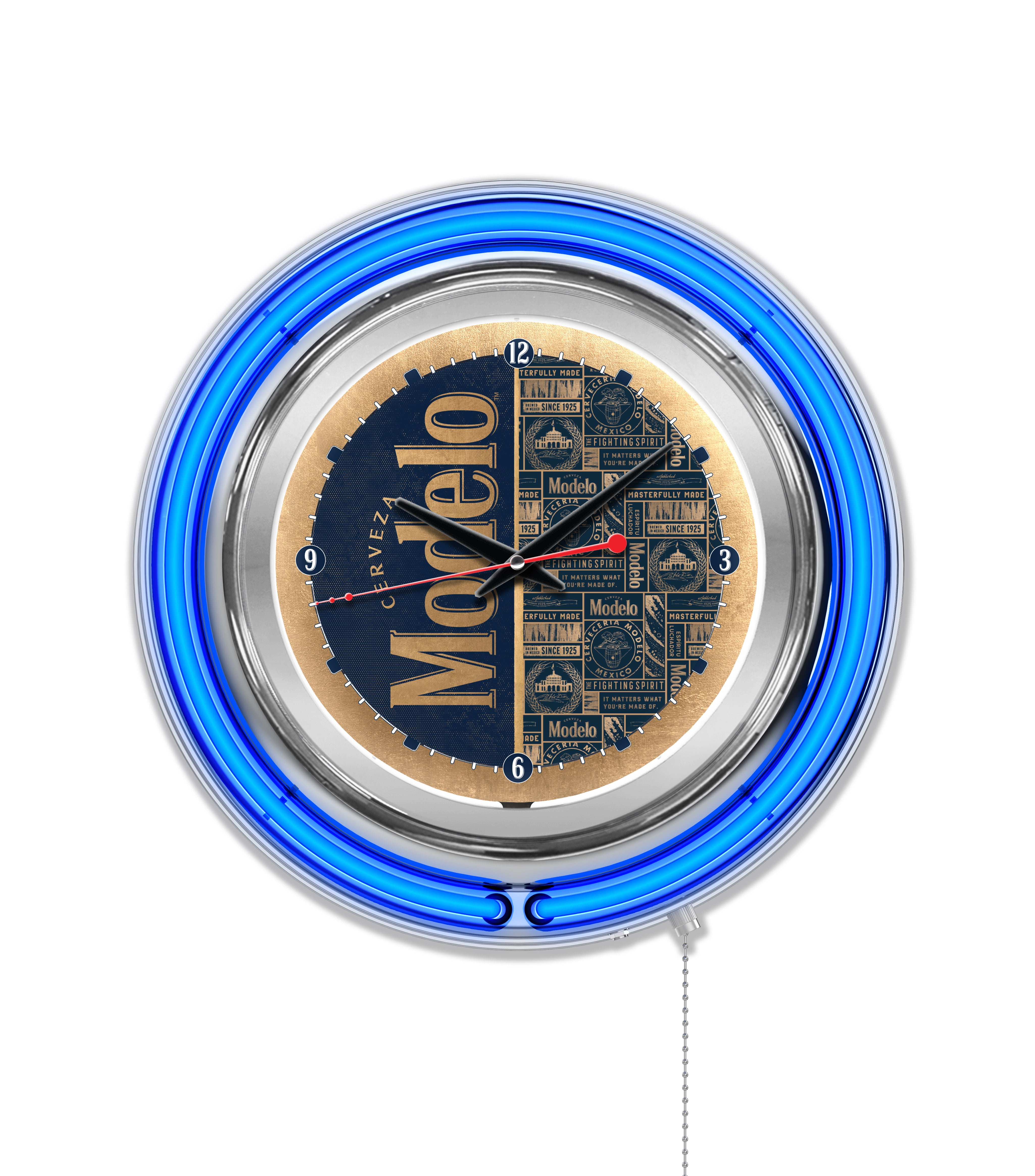 Modelo (Ptrn) 15" Double Neon Wall Clock - Walmart.com