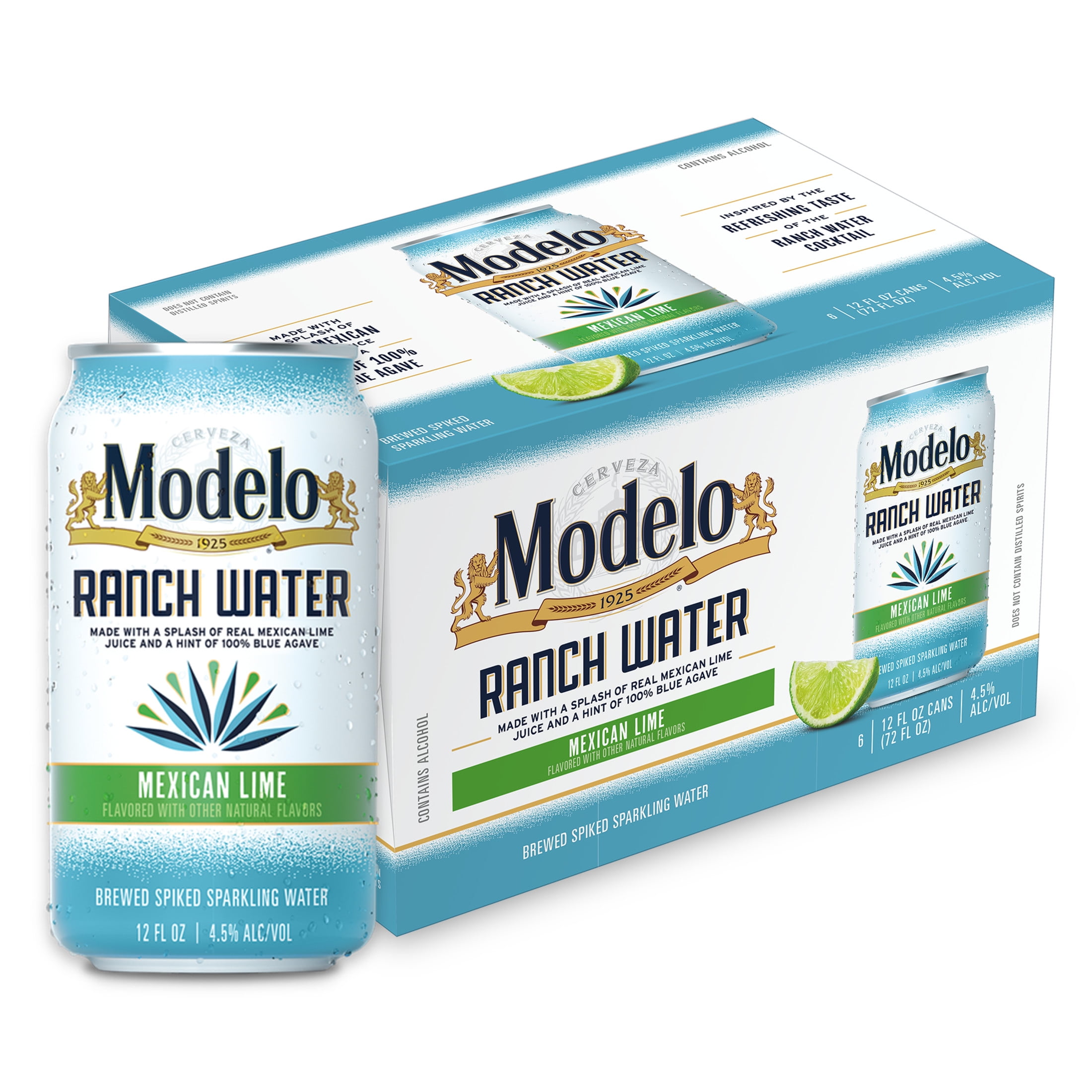 Modelo Ranch Water Spiked Sparkling Water 6 Pack 12 fl oz Cans with ...