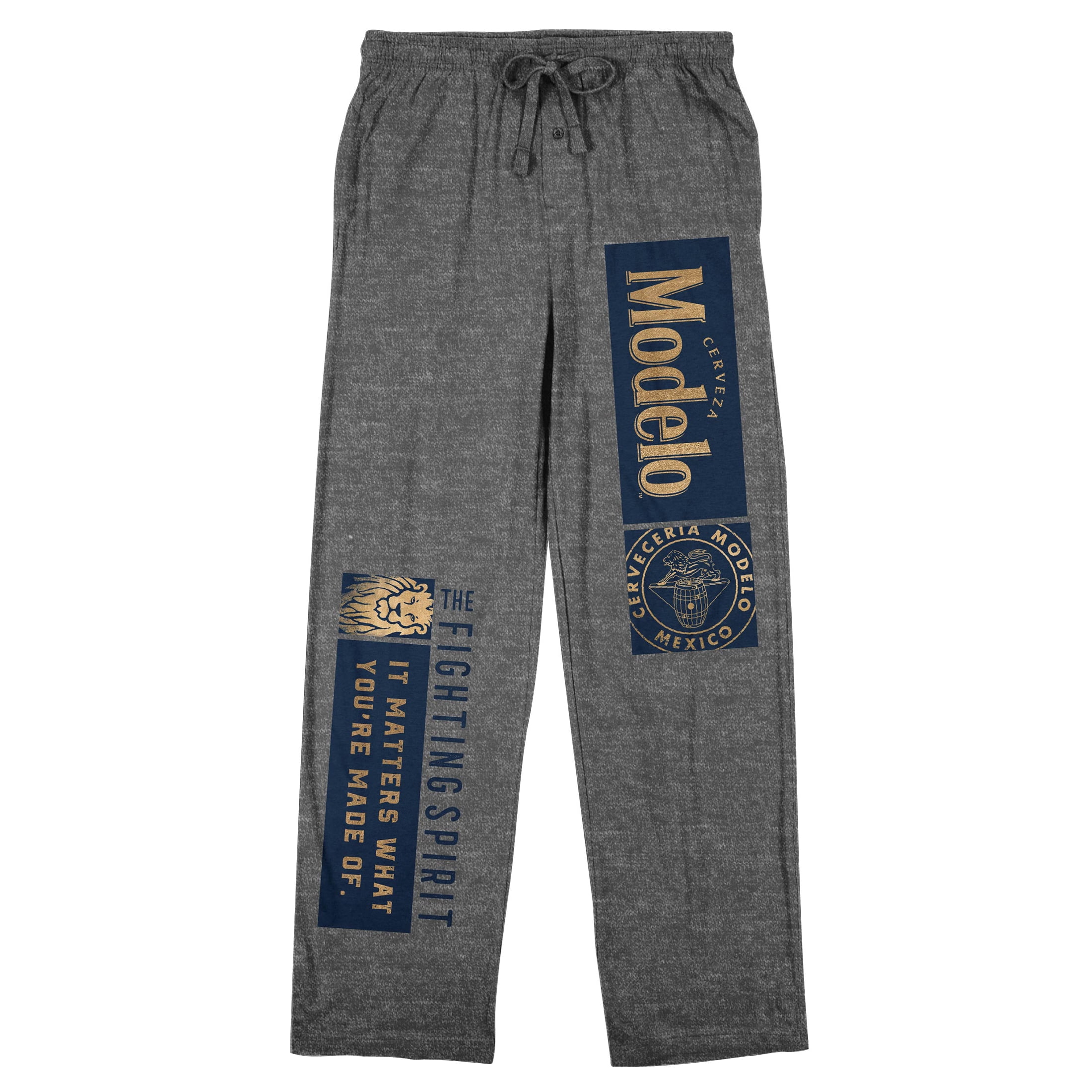 Modelo The Fighting Spirit Men's Gray Heather Sleep Pajama Pants-Medium ...
