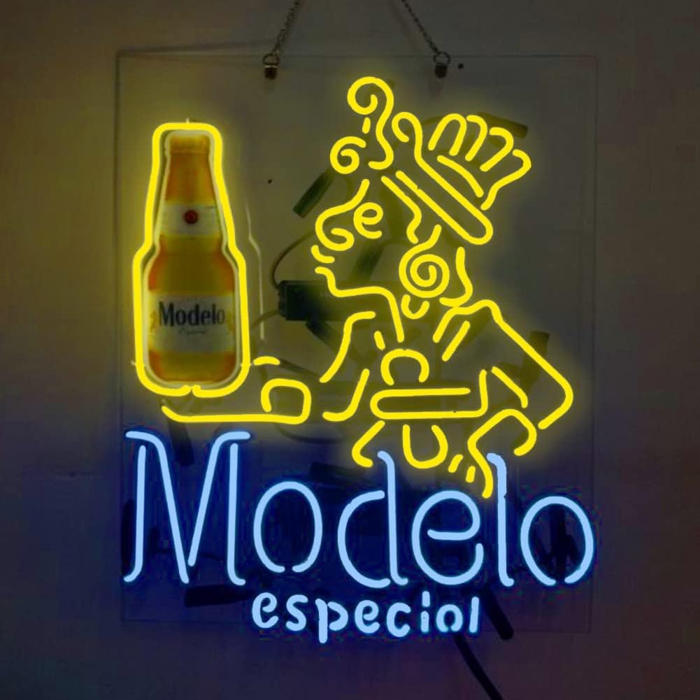 Modelo's Especial Beer Neon Sign, Neon Beer Signs, Neon Bar Signs ...