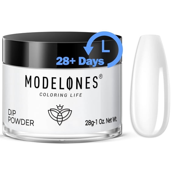Modelones Dip Powder Clear Color - Long-Lasting Nail Dipping Powder Kit ...