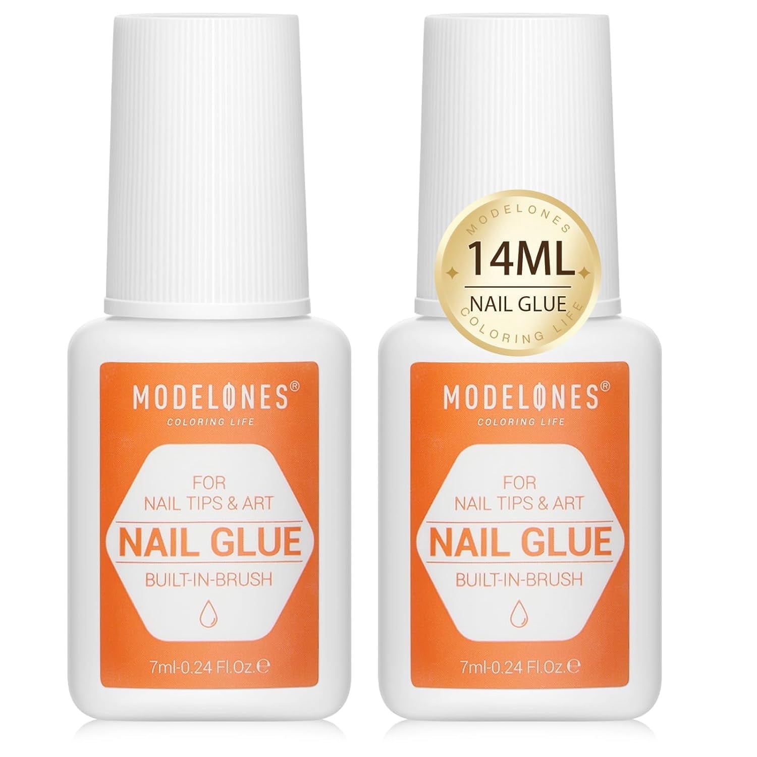 Modelones Nail Glue for Press-On Nails Strong Long Lasting 14ml ...