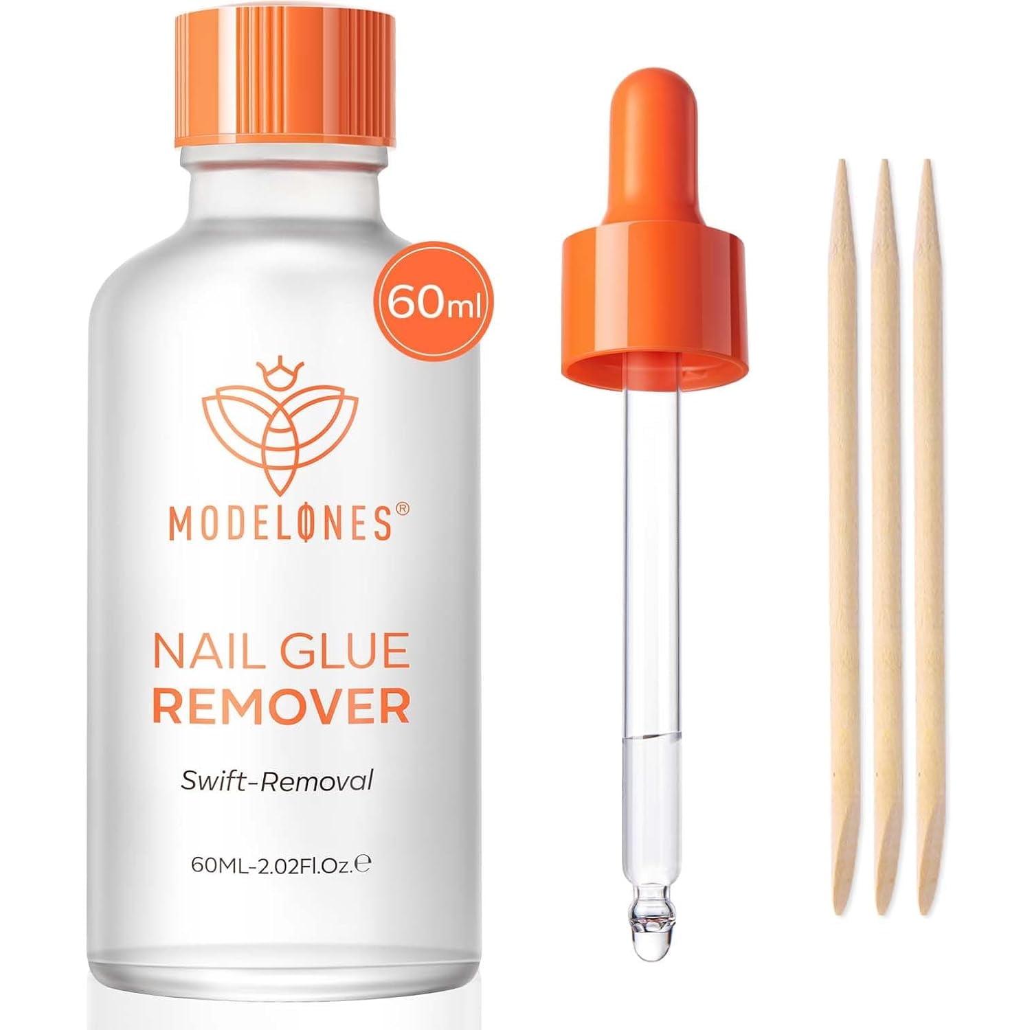 Modelones 60 ML Nail Glue Remover for Press On Nails, Upgrade Clear ...