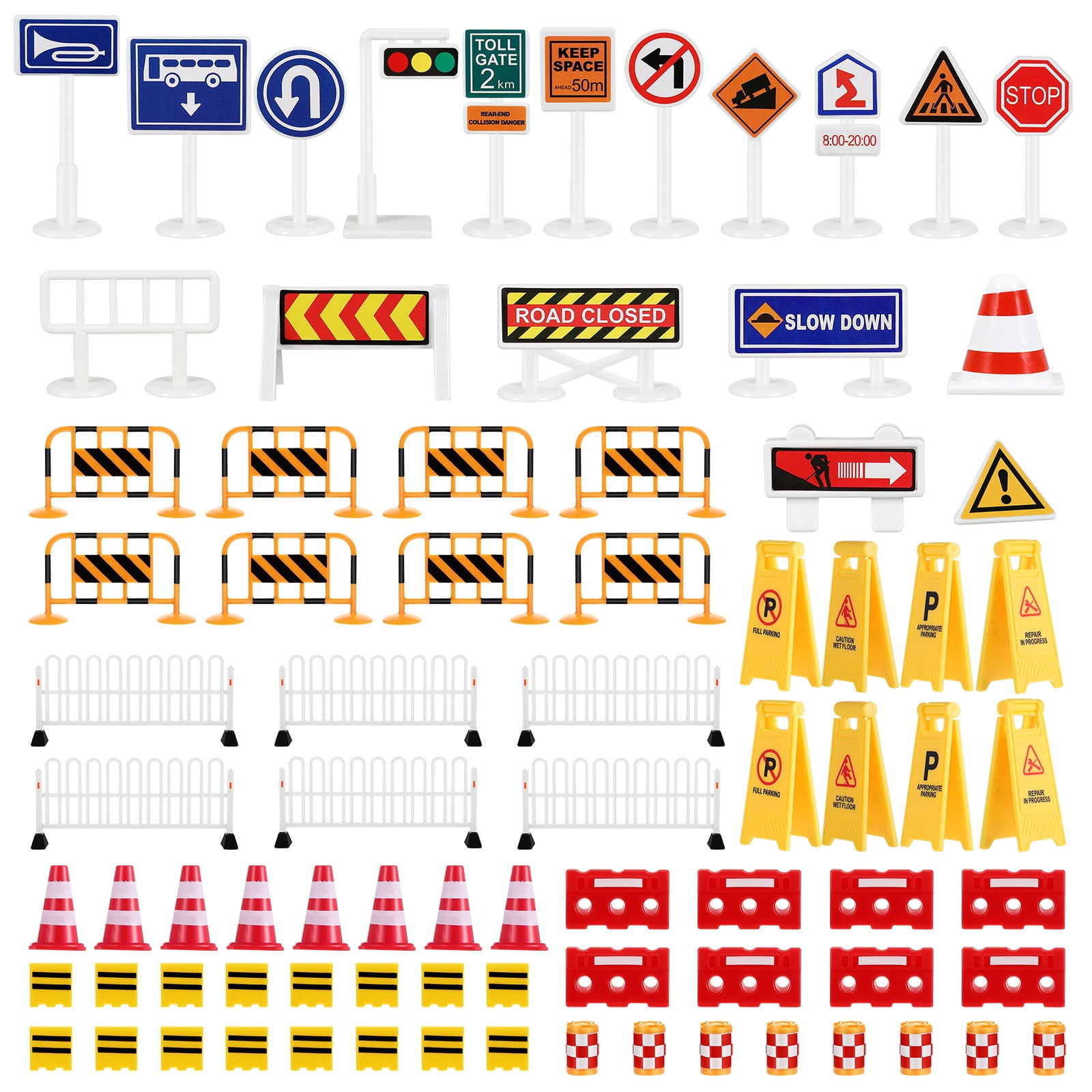 Models Car Wash Toy Road Signs Toy Road Sign Toys Barricade Sign Toys ...