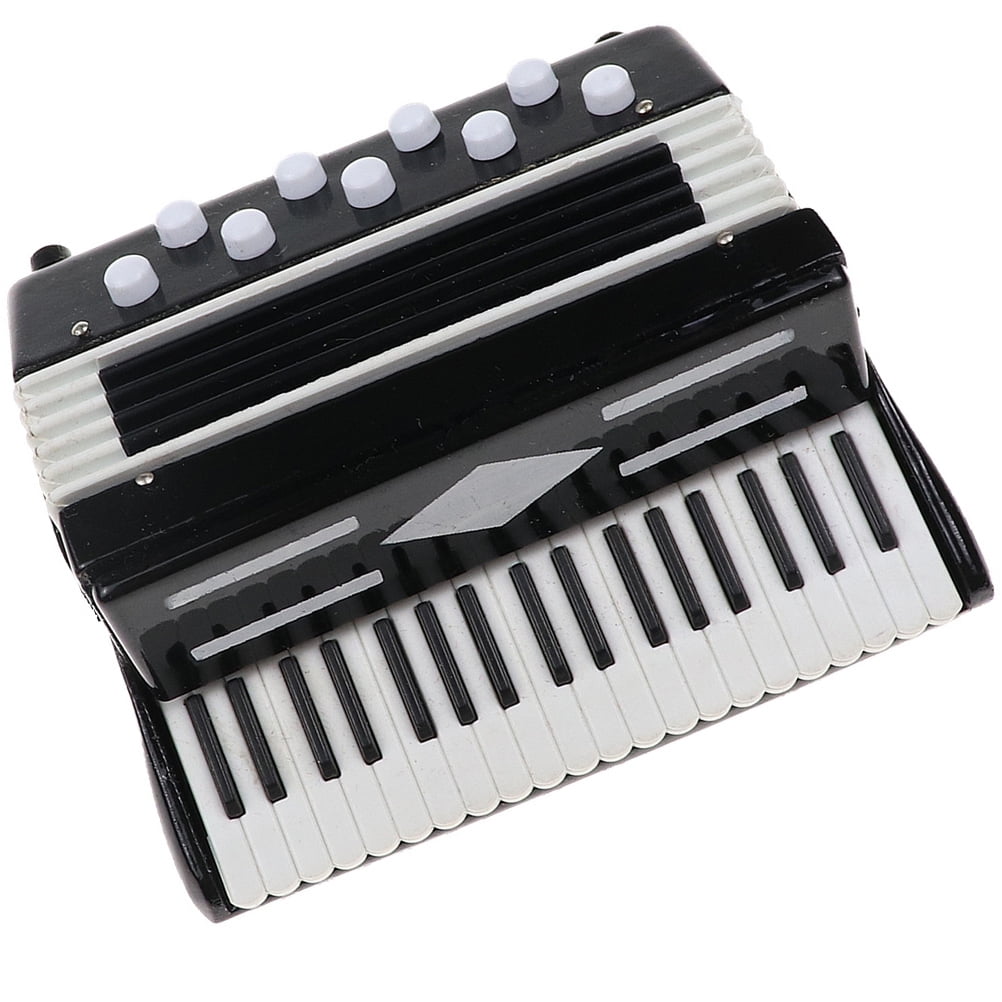 Models Mini Instruments Kids Toys Mini House Decor Dollhouse Accordion ...