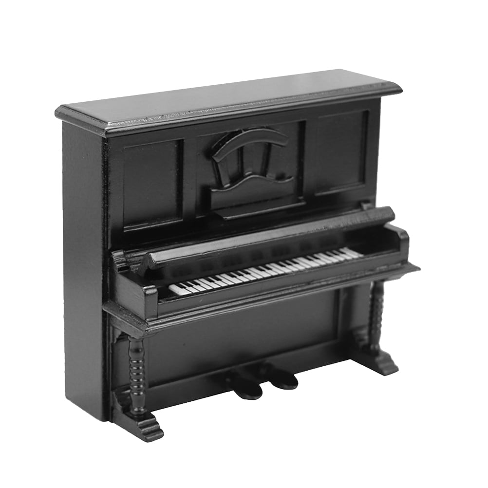 Models Mini Piano Figure Miniature Piano Toy Dollhouse Miniature Piano ...