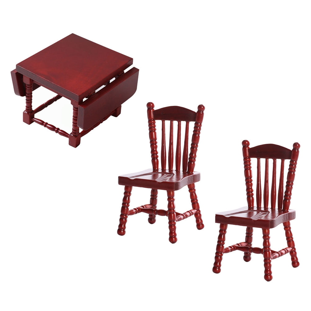 Models Toys Miniature Dollhouse Furniture Dining Table Simulated Scene ...