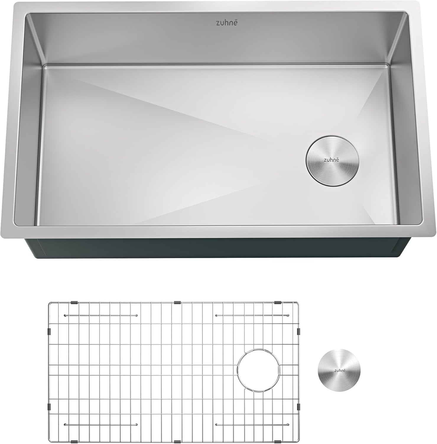 Modena 16-Gauge Stainless Steel Single Bowl Undermount Kitchen Sink ...