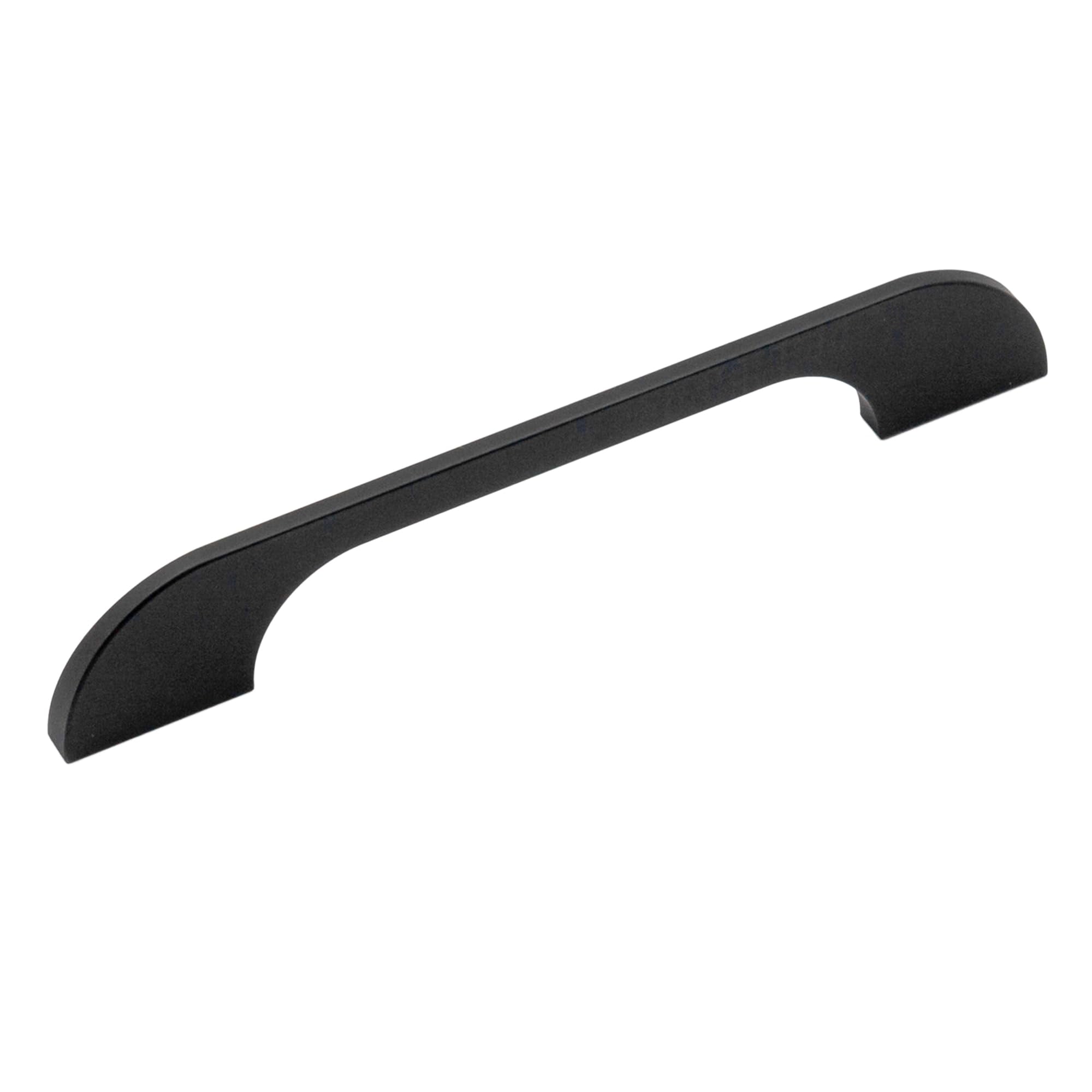 Modena - Aurora Finger Pulls for Cabinets, Matte Black Aluminum Drawer ...