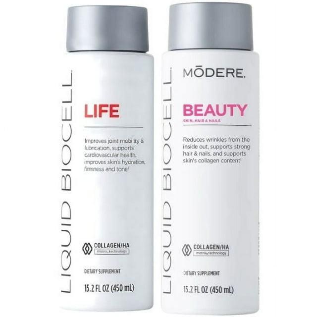 Modere Liquid Biocell LIFE and SKIN Bundle 15.2 FL oz 450ml Each ...