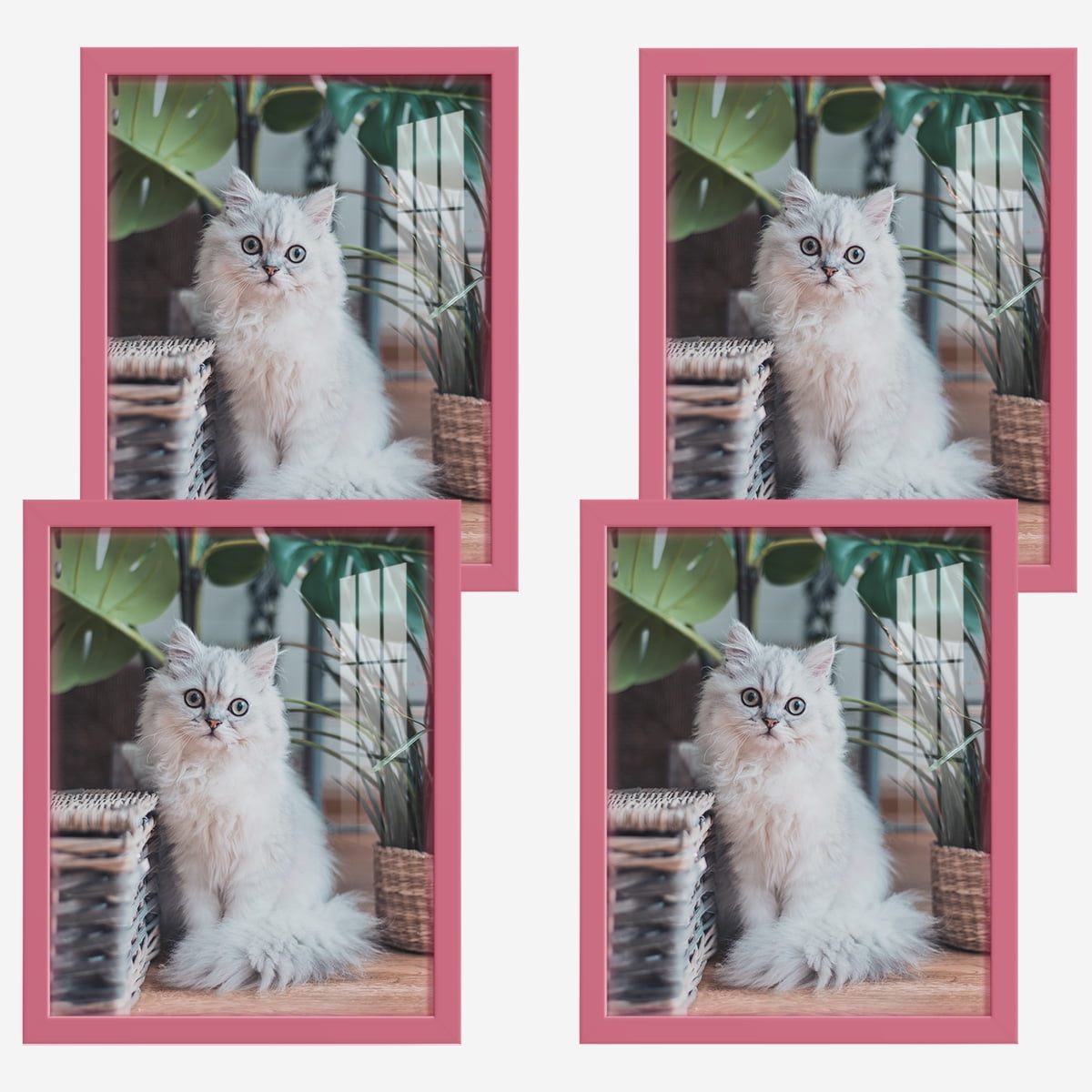 Wexford Home Wooden Photo Frames - Hot Pink 11x14 Set of 4 - Walmart.com