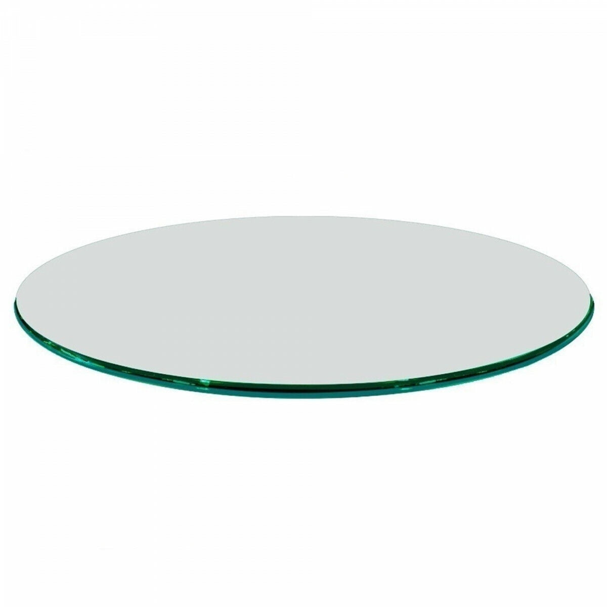 Modern 12" to 72" Inch Round Clear Glass Table Top w/ Ogee Polish ...