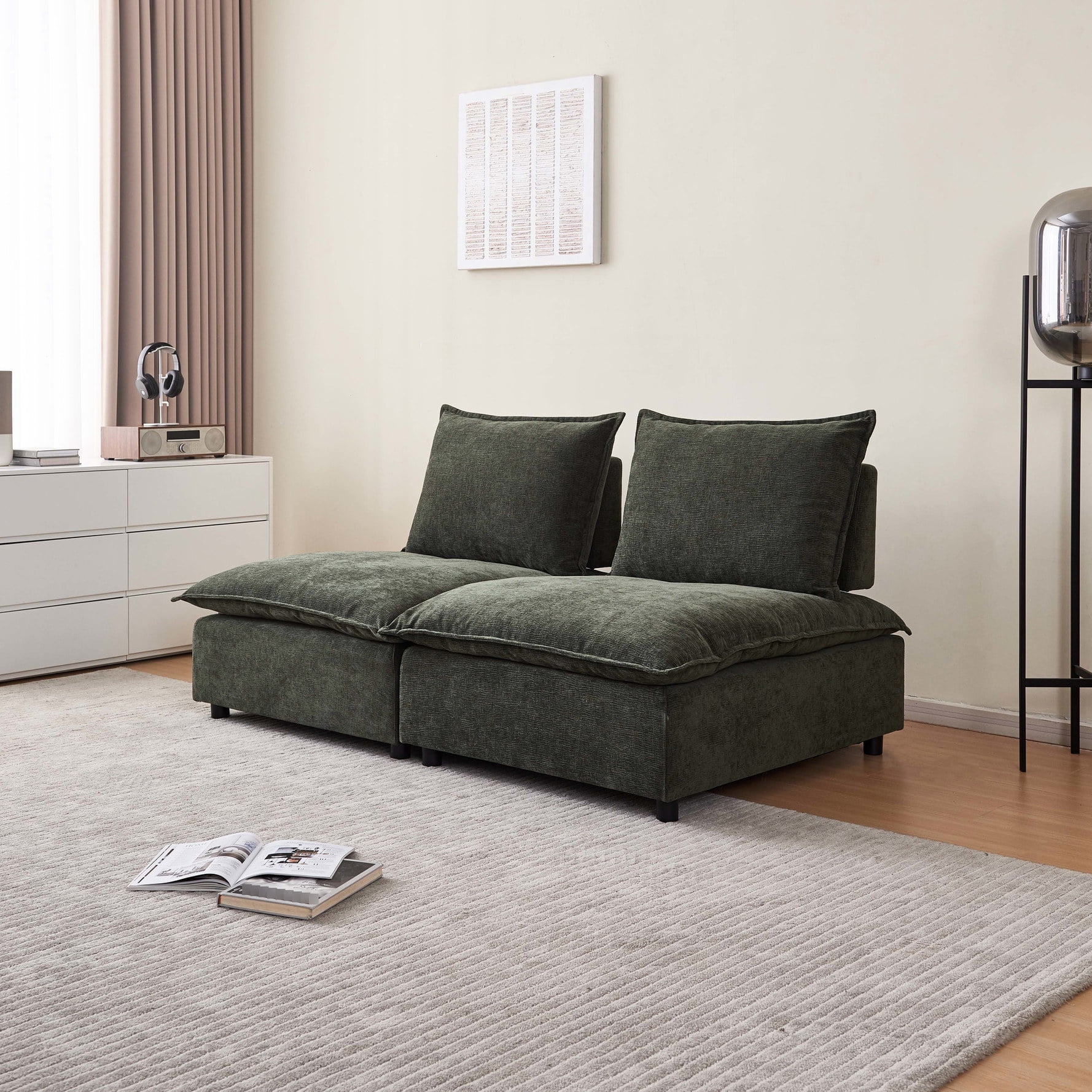 Modern 2-Seater - Modular Reconfigurable - Living Room or Office ...