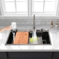 Modern 201 Stainless Steel Rectangular Black Multifunctional ...