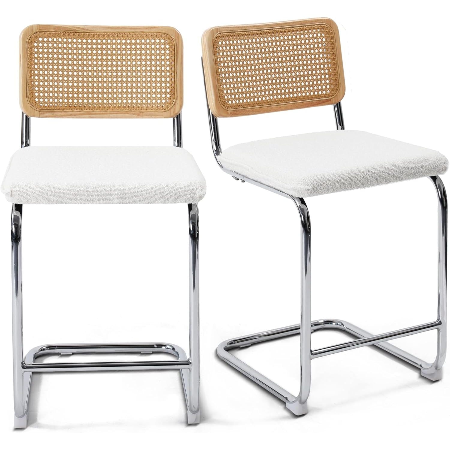 Modern 22" Height Bar Stools（2" Lower Than a Normal bar Chair）, Counter ...