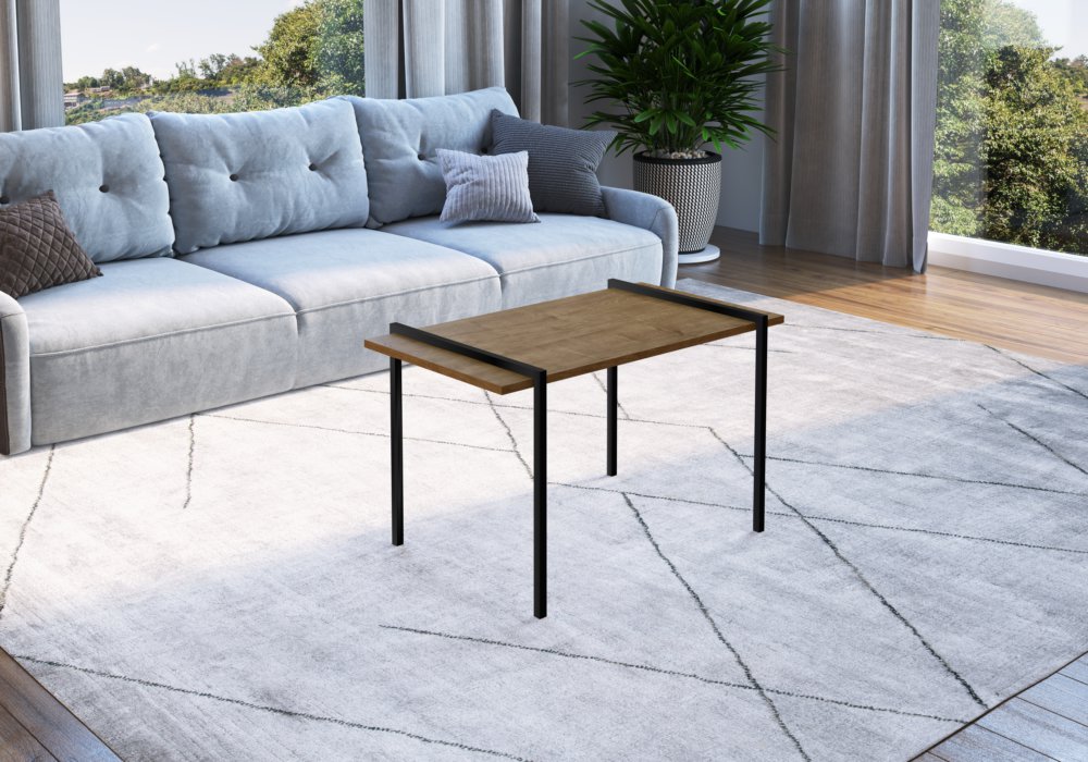 Modern 28.5” Rectangular Coffee Table for Living Room and Bedroom ...