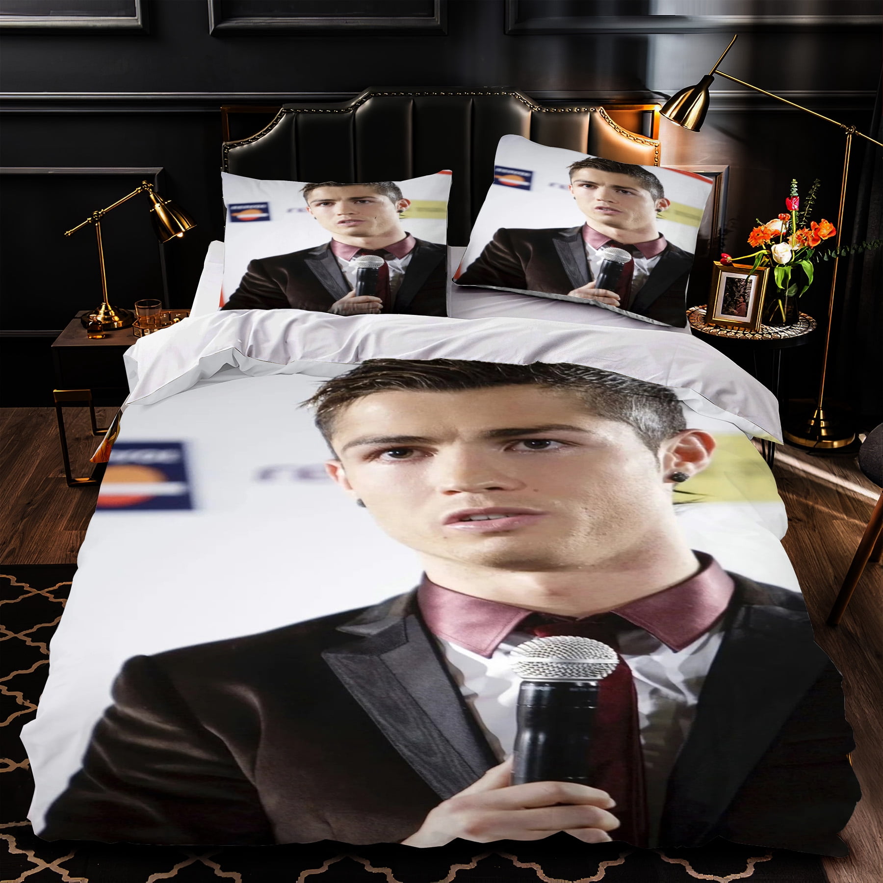Modern 3-Piece Duvet Cover Set Featuring Elegant Design with Formal ...