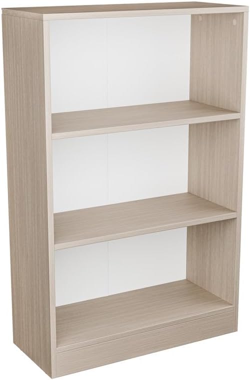Modern 3 Shelf Bookcase - Open Bookcase for Home & Office Storage, 3 ...