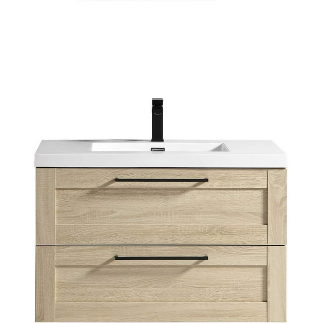 Modern 36 Inch Assembled Cosmo Ace Bathroom Vanity with Sink, Wall ...