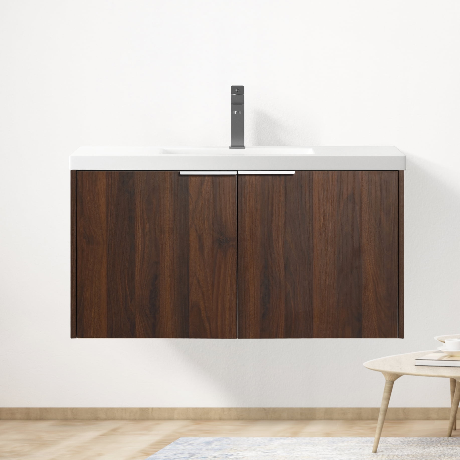 Modern 36-inch Bathroom Vanity With Sink, Soft Close Door, 2 Doors ...