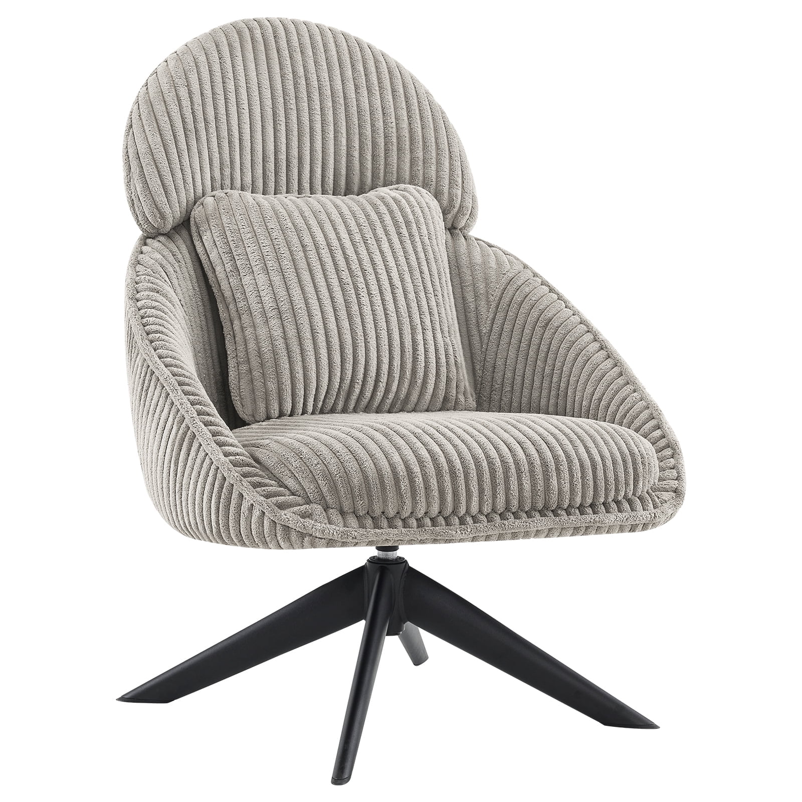 Modern 360 Swivel Accent Chair Lounge Leisure Chair with Pillow Lazy ...