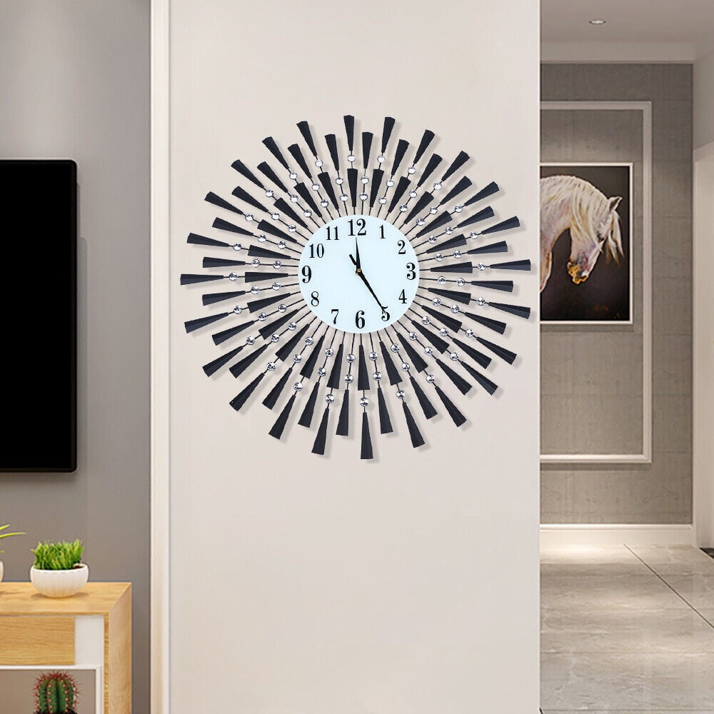 Modern 3D Large Wall Clock Arab Numerals Home Living Room Office Decor ...