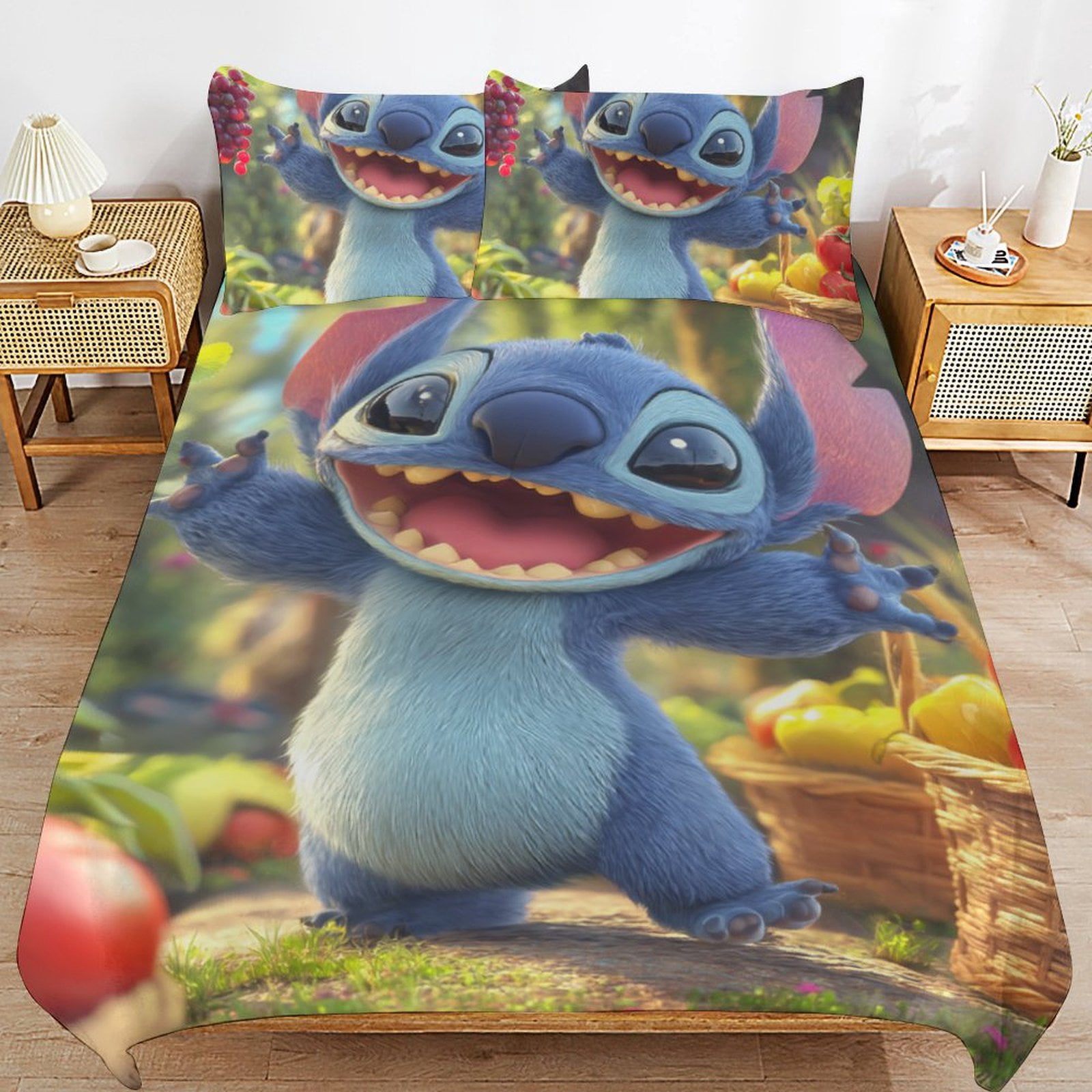 Modern 3D Stitch Bedding Set with Zipper Closure for Girls & Boys ...