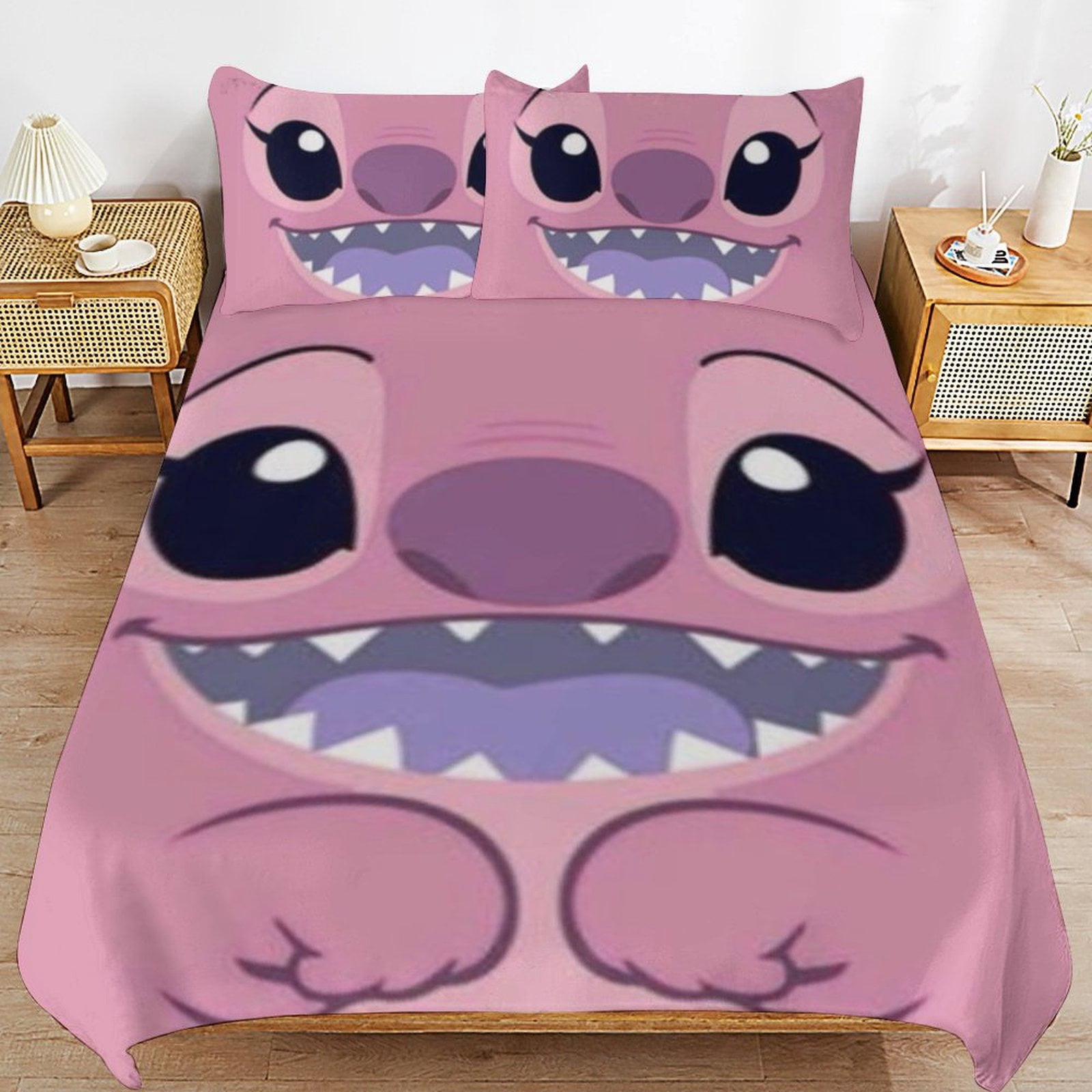 Modern 3D Stitch Bedding Set with Zipper Closure for Girls & Boys ...