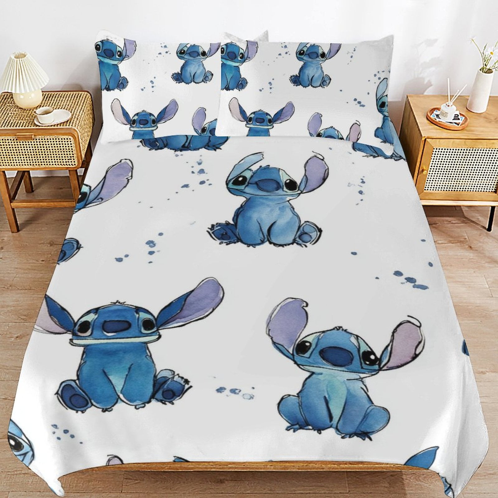 Modern 3D Stitch Bedding Sets Twin Duvet Cover 3 Piece Cute Bed Set for ...
