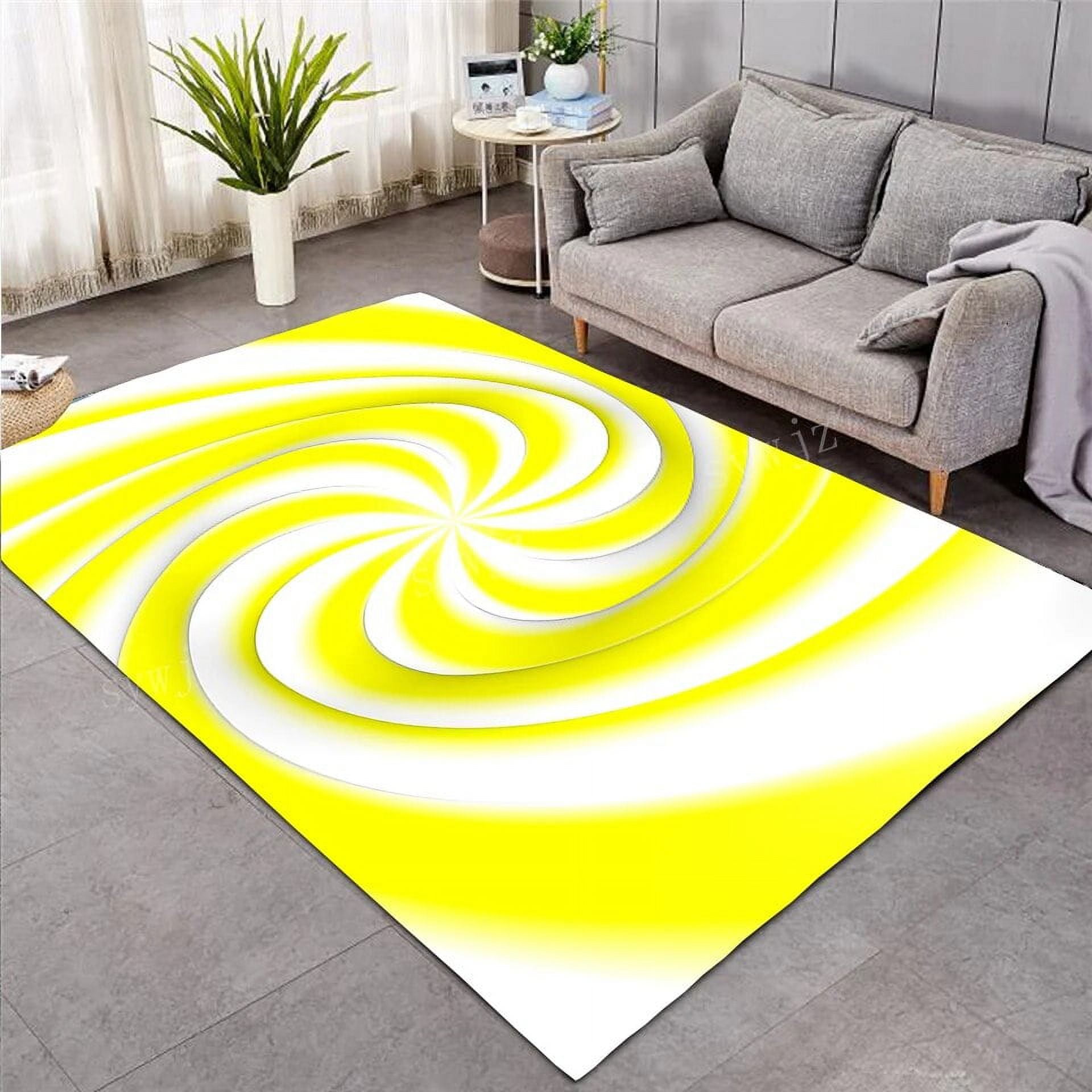 Modern 3D Visual Swirl Carpet Abstract Rugs Living Room Corridor Area ...