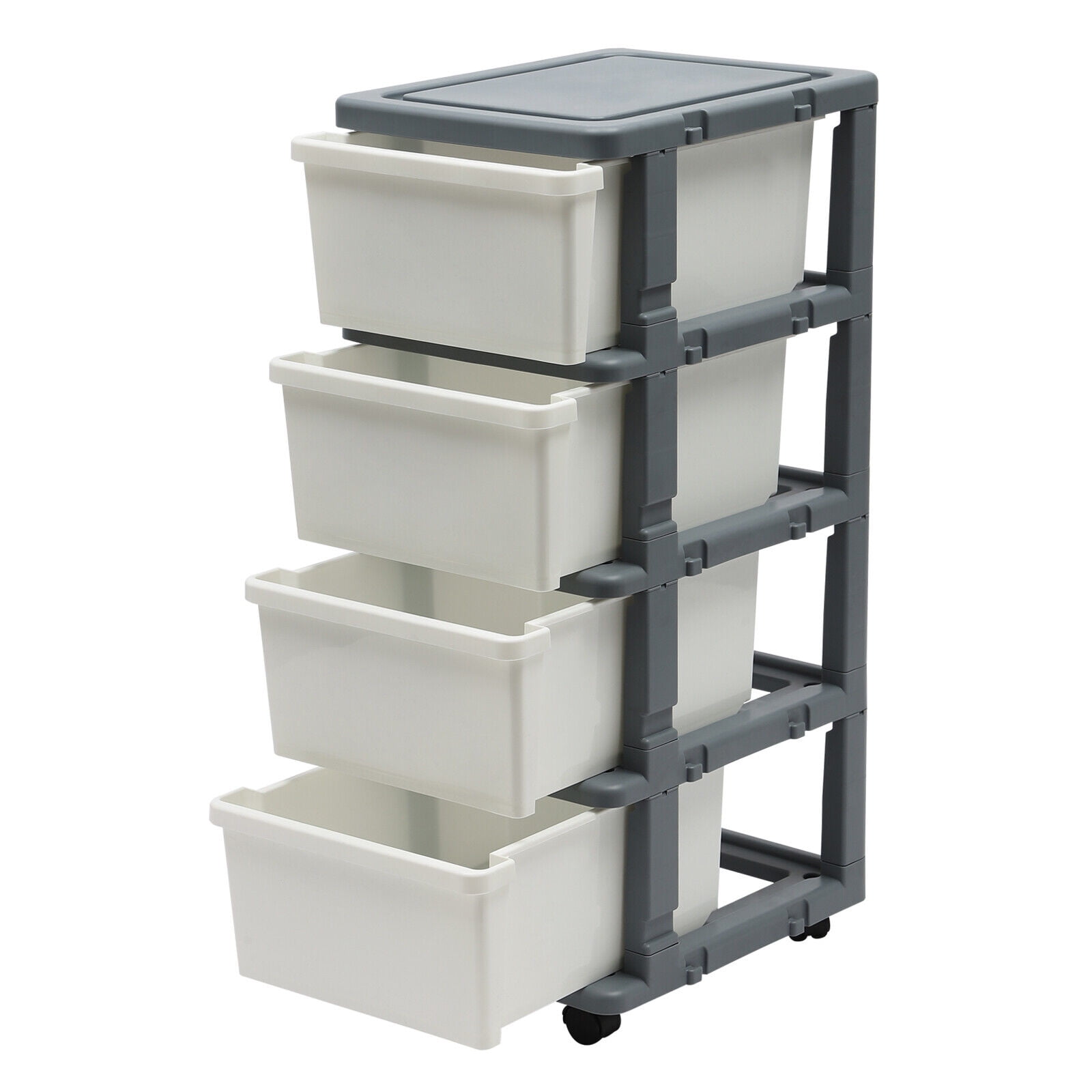 Modern 4 Drawer Dresser Storage Tower Organizer Unit for Bedroom Closet ...