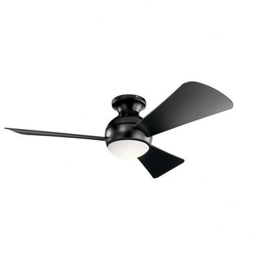 Ceiling Fan with Light Kit 15 inches Tall By 52 inches Wide-Brushed ...
