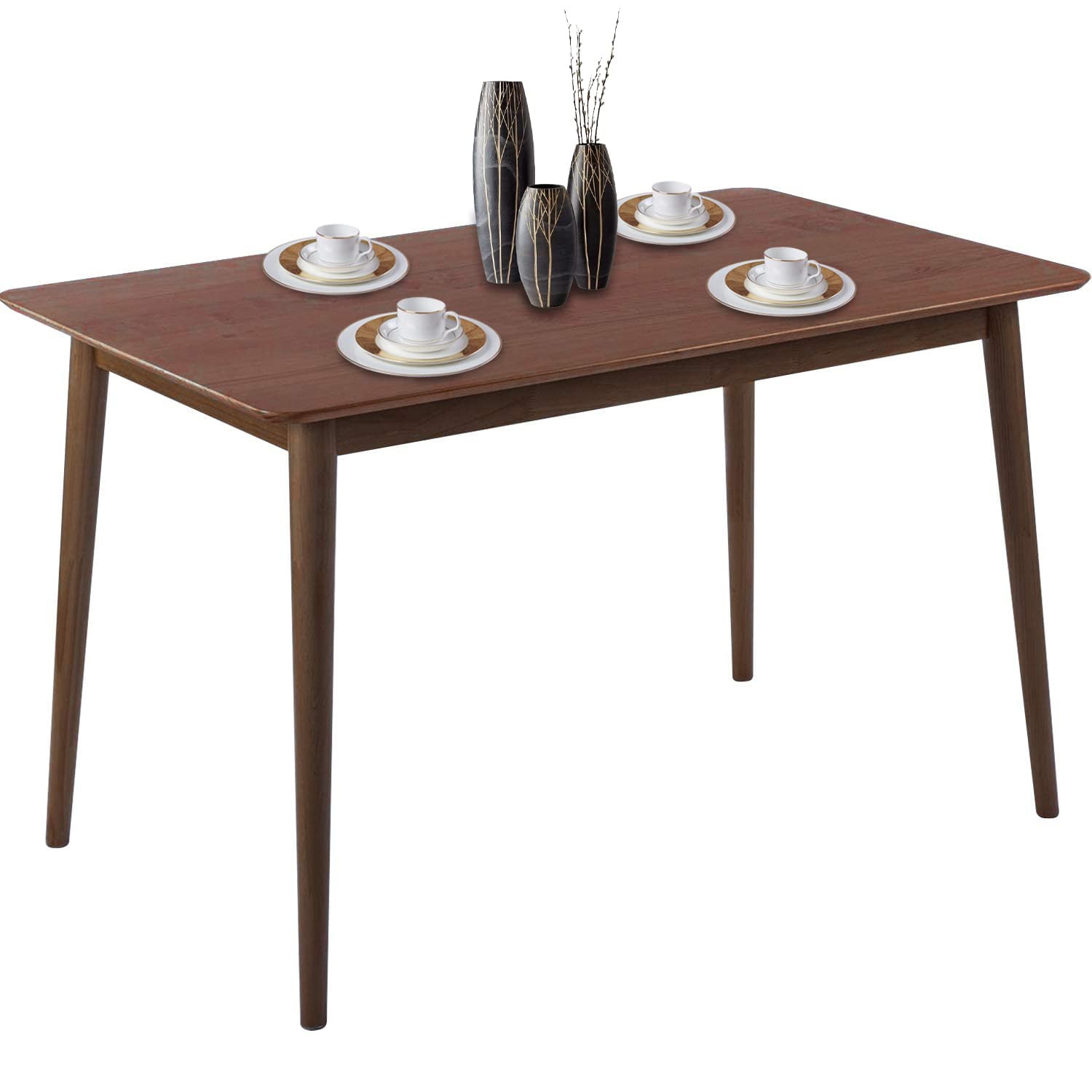 Modern 47 Inch Dining Table for Small Spaces, Rectangular Kitchen Table ...