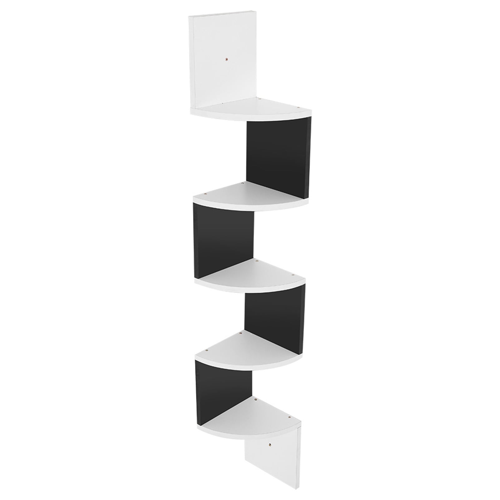 Modern 5 Tier Wall Mount Corner Shelves Home Storage Rack Living Room ...