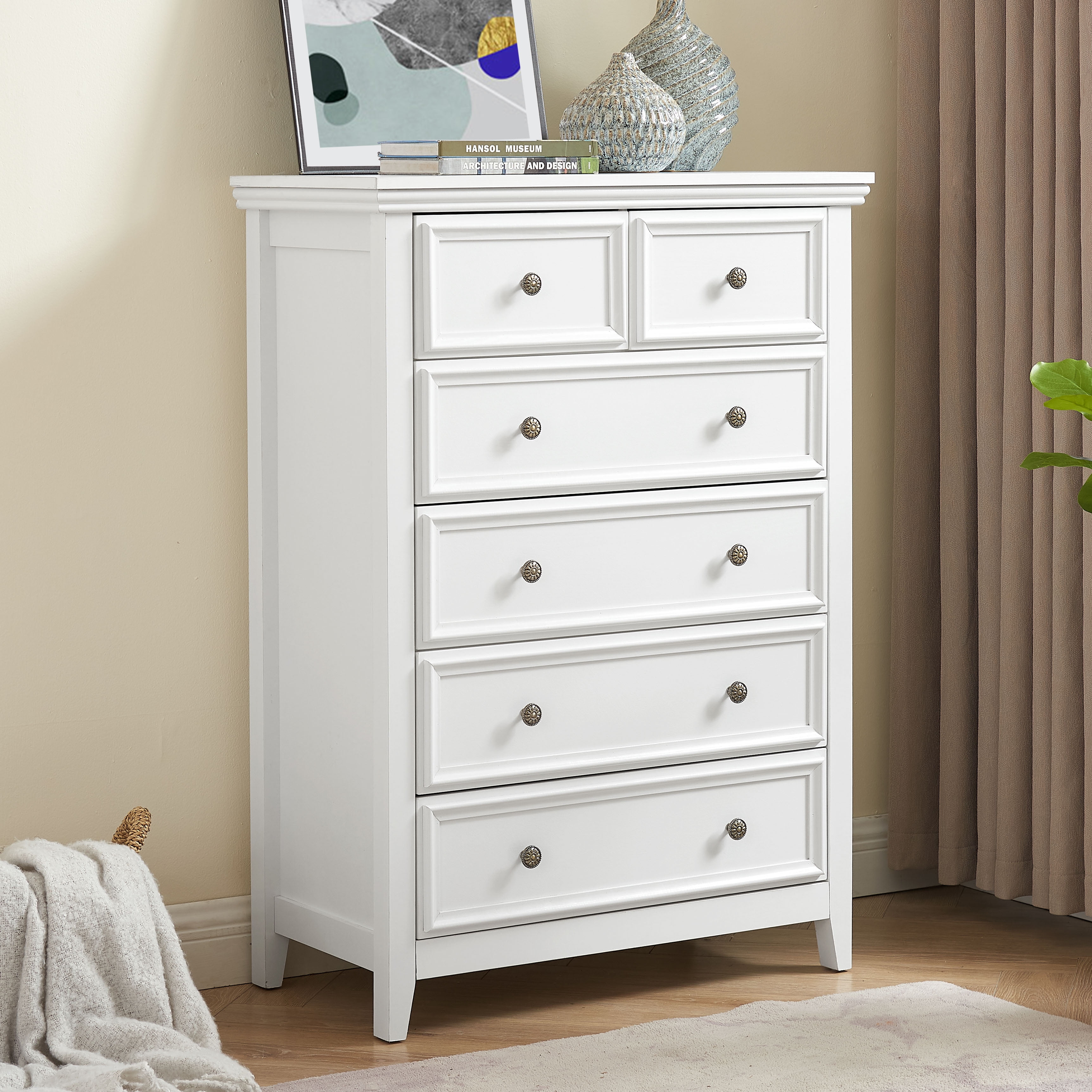 Modern 6 Drawers Dresser 6 Drawers Cabinet,Chest of Drawers Closet ...