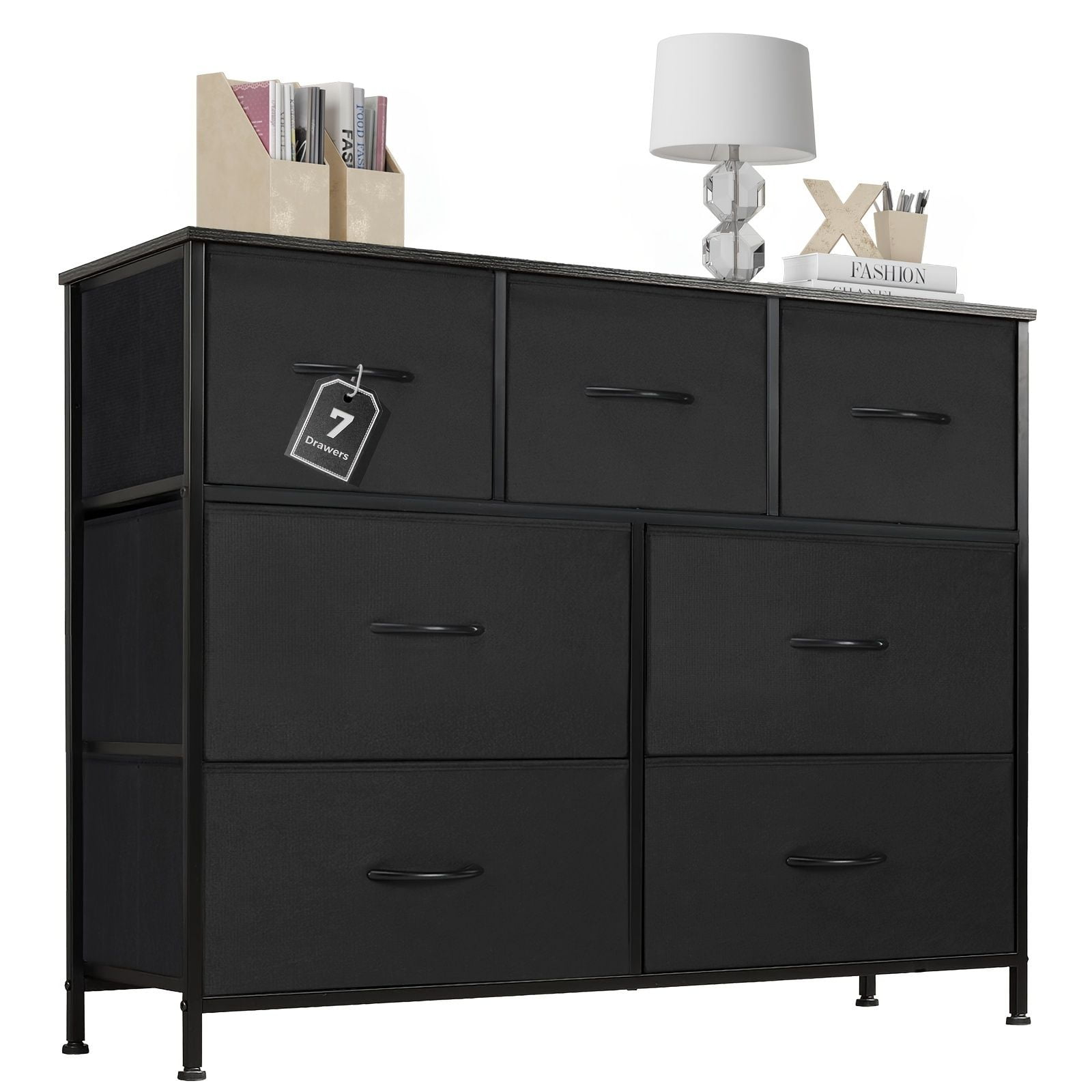 Modern 7-Drawer Chest, Assembled Bedroom Wardrobe & Storage Locker ...