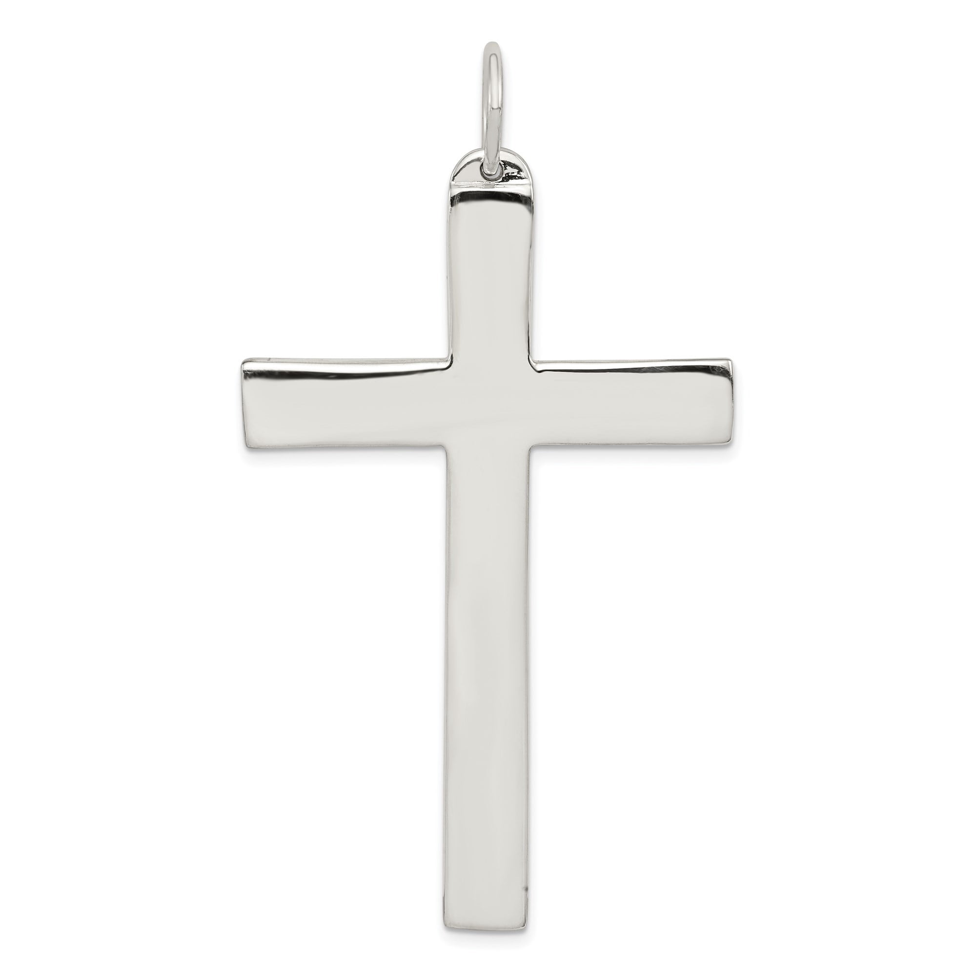Modern 925 Sterling Silver Latin Cross Pendant Necklace for Men and ...