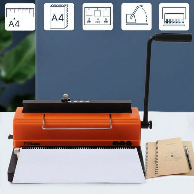 Modern A4 Paper Punching Binding Machine T118 Wire Binding Machine 34 ...