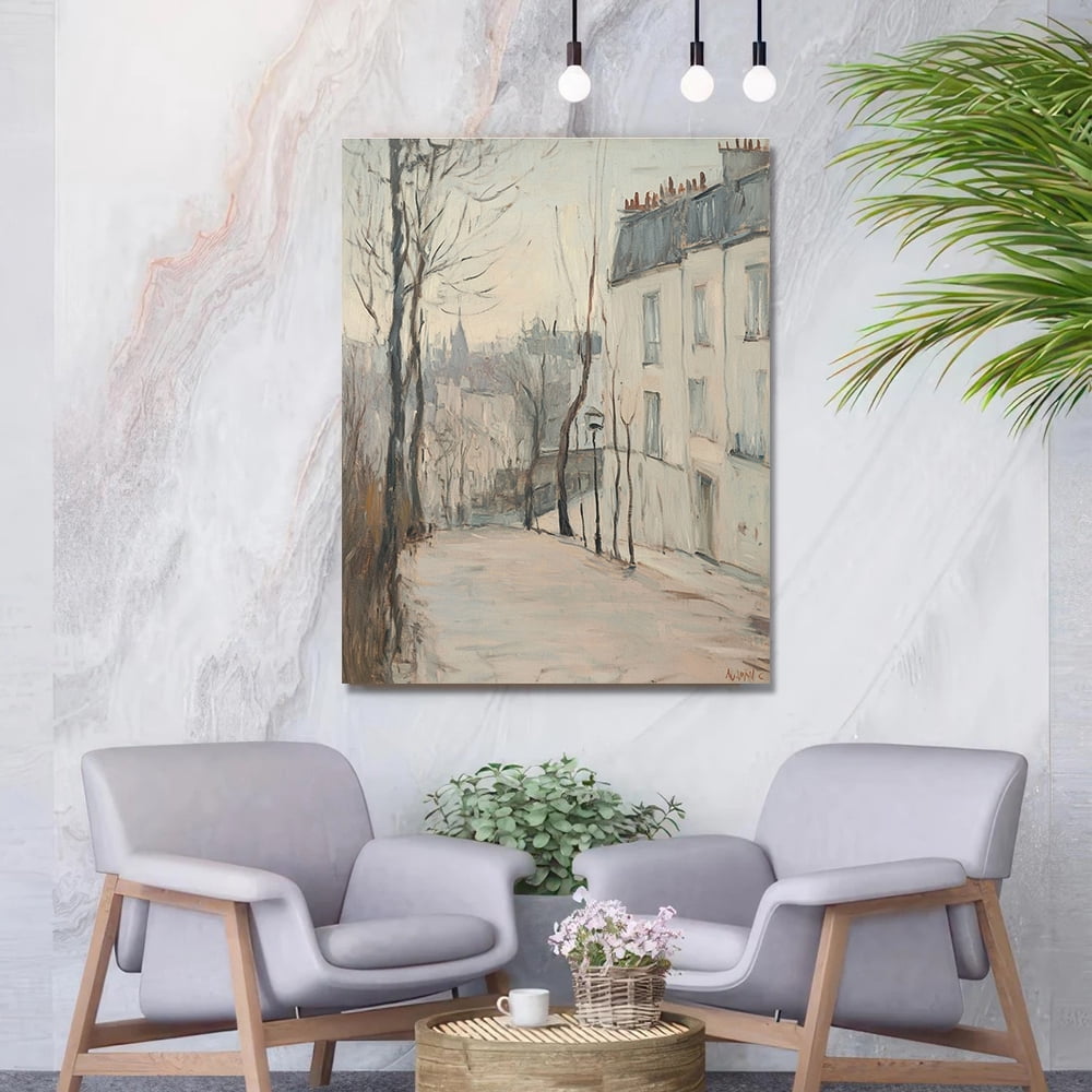 Modern Abstract Art Wall Hanging - Pine-Framed Decorative Painting with ...